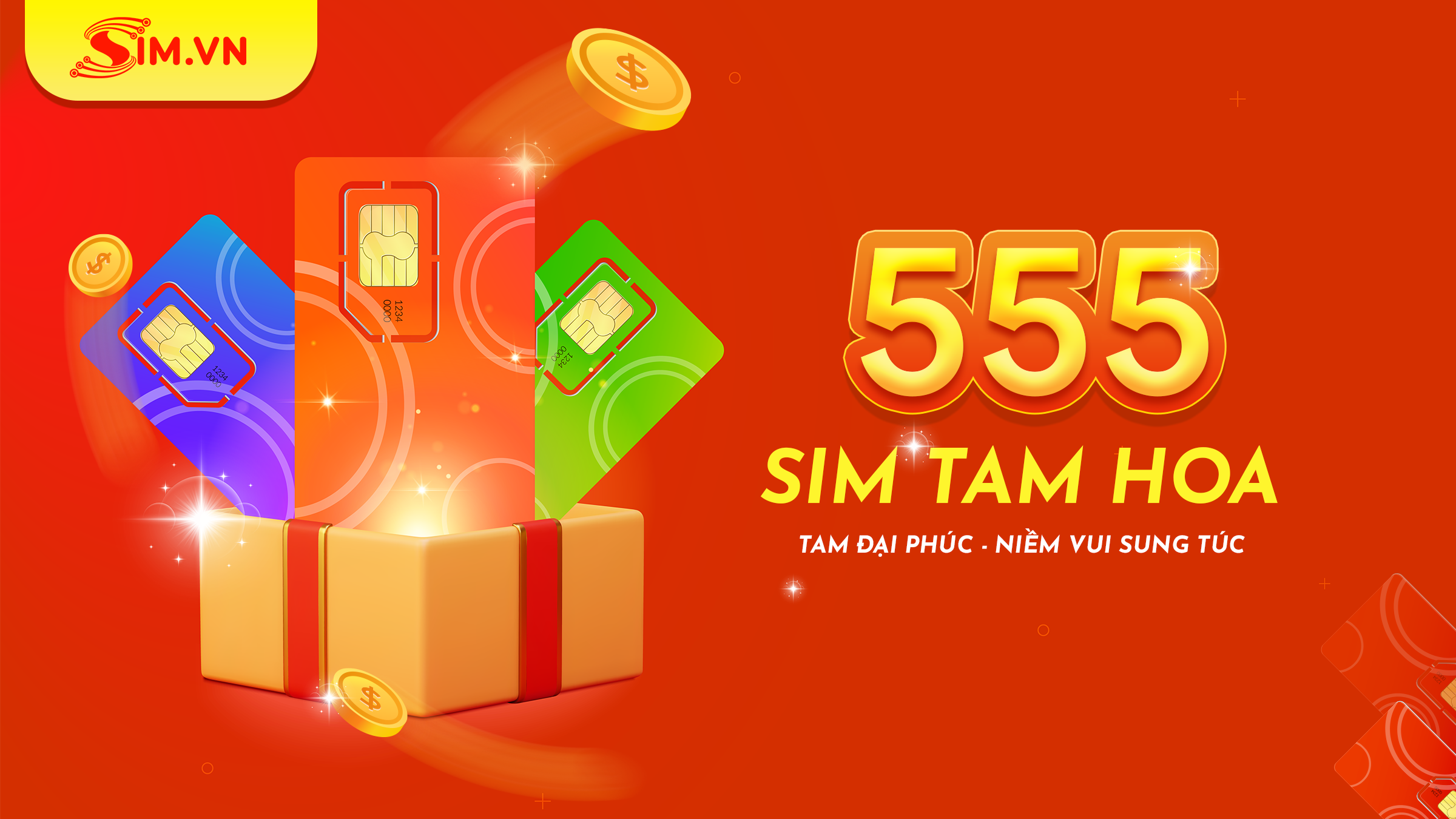 Kho SIM Tam Hoa 5 | +13.000 SIM đuôi 555 chỉ từ 【499k】