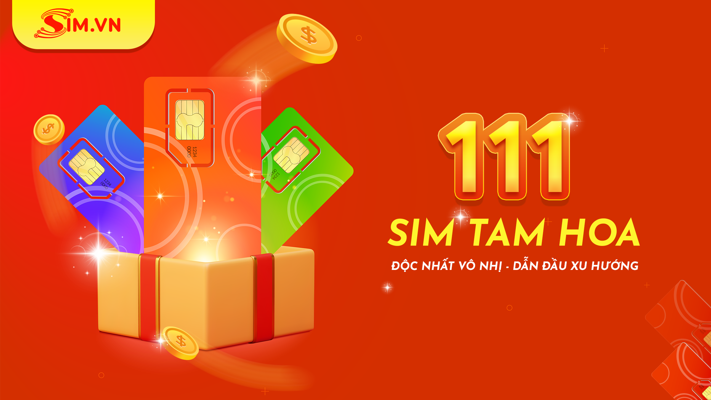 Kho SIM Tam Hoa 1 | +9.000 SIM đuôi 111 đẹp, chất chỉ từ 【400k】tại ABSim