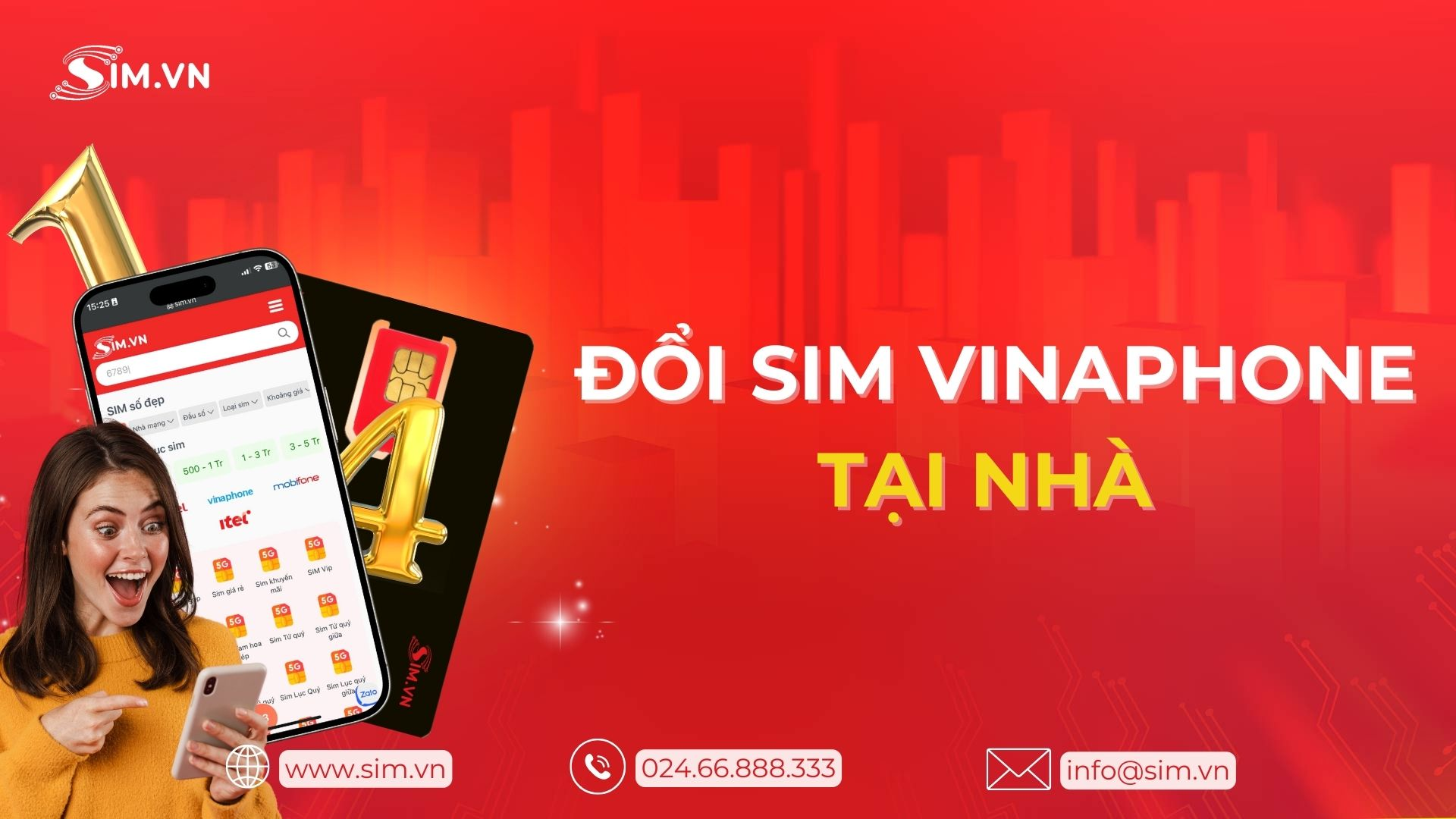 Cách đổi sim 5G Vinaphone tại nhà dễ thực hiện